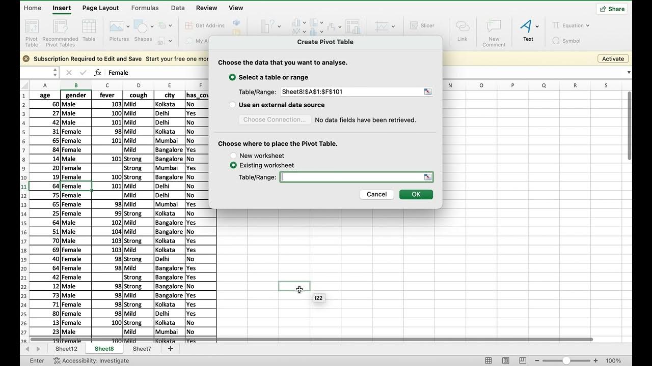 Free excel classes I Pivot table in excel I Class 5 - YouTube