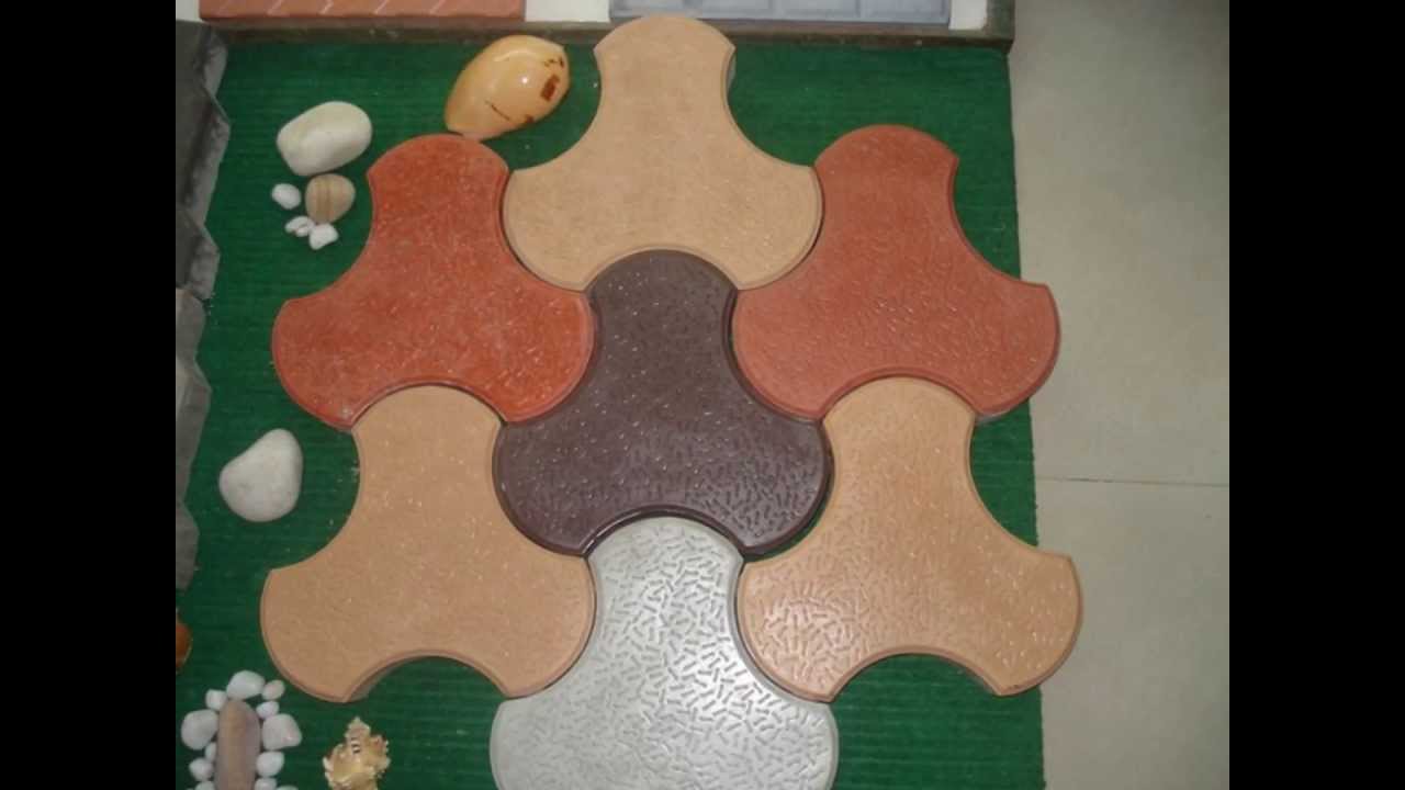 interlock tiles machine & moulds - YouTube