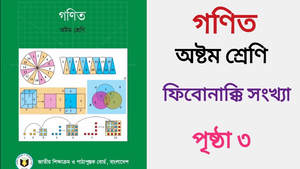 ৮ম শ্রেণির গণিত পৃষ্ঠা ৩ / Class 8 Math Page 3 / ফিবোনাক্কি সংখ্যা ...