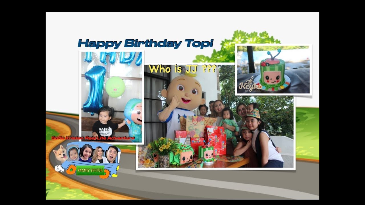 Topi's 1st Birthday Vlog Celebration Guides on Cocomelon Theme and ...