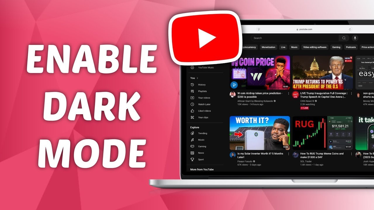How to Enable Dark Mode on YouTube (2025) | Easy Step-by-Step Guide ...