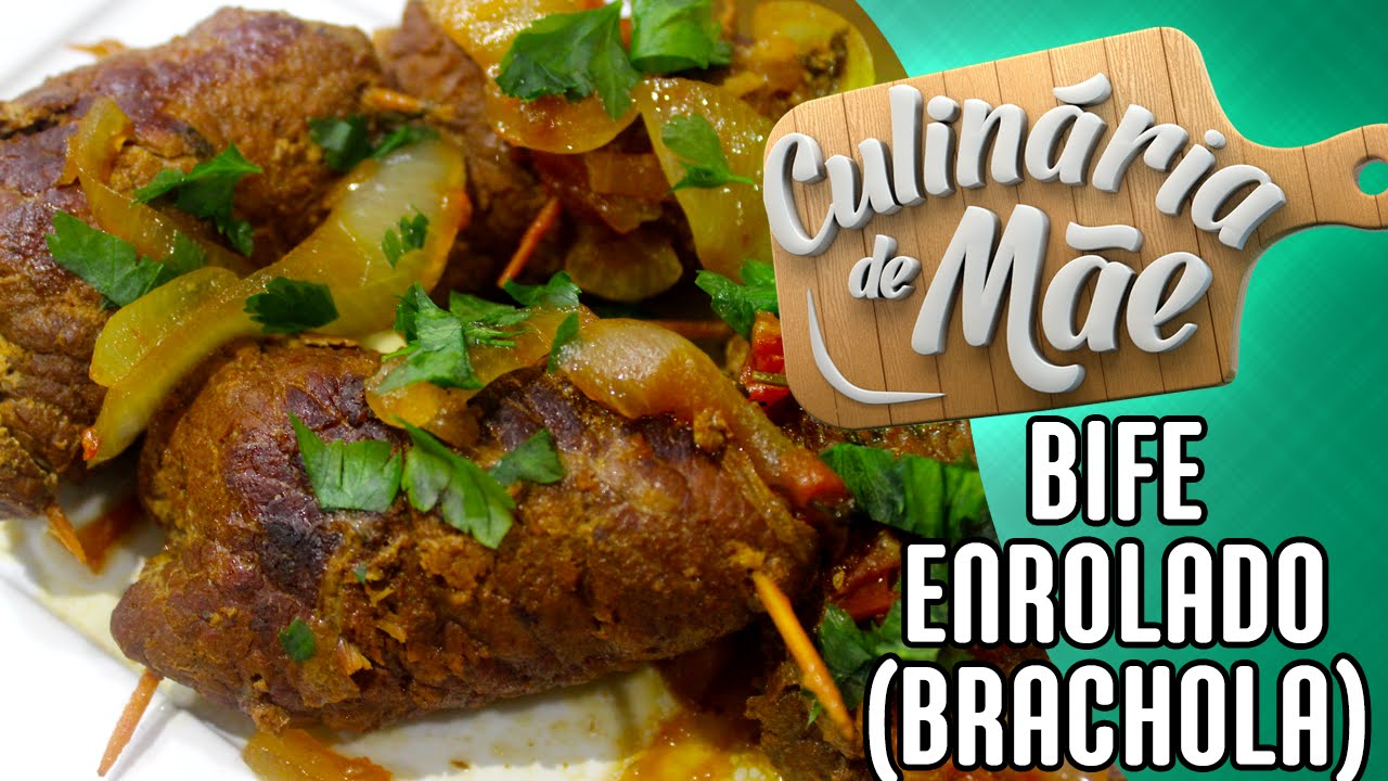 Culinária de Mãe #43 - Carne Enrolada ( Brachola) - YouTube