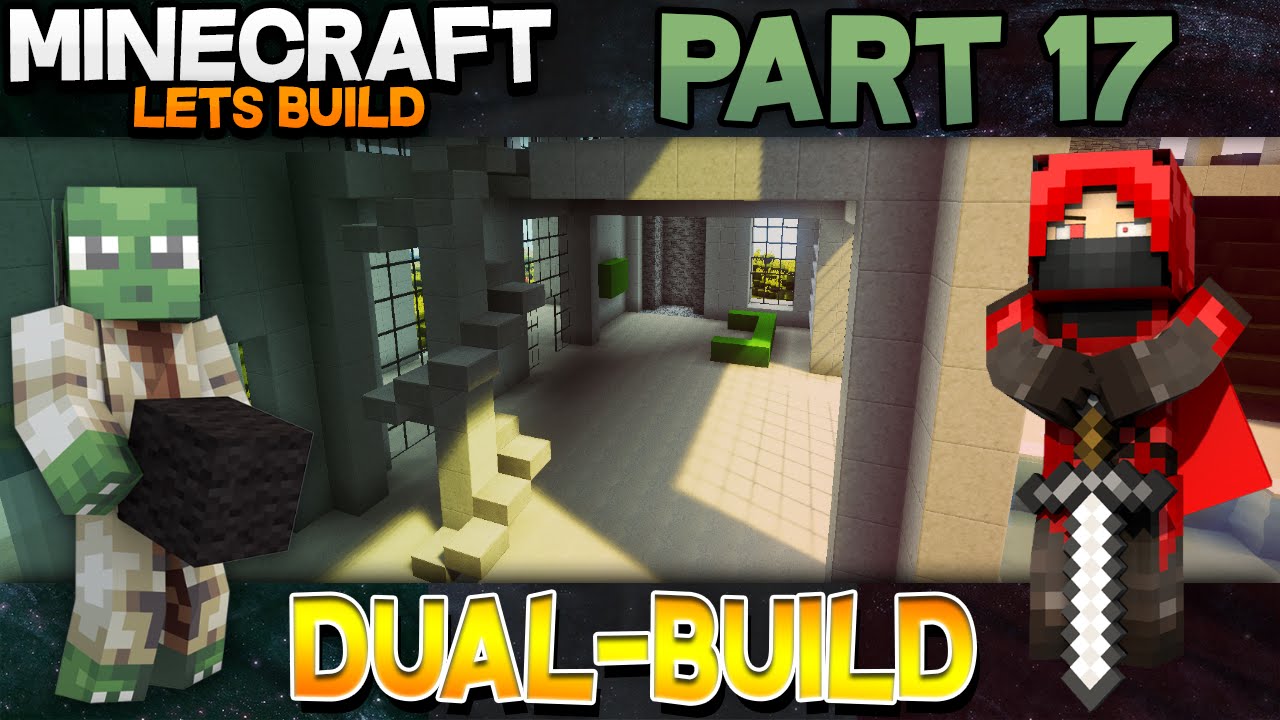 Minecraft Dual Build - Modern House E17 - YouTube