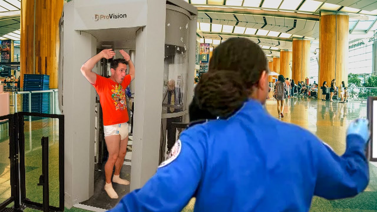 Wearing A Diaper Through AIRPORT SECURITY?!? - YouTube