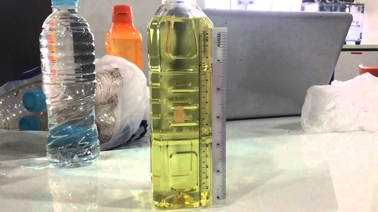 sedimentation of oil - YouTube