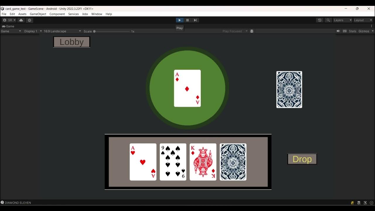 Card game | Unity game engine - YouTube