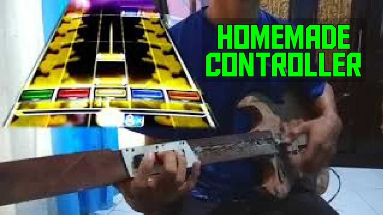 Rock Band - Homemade Guitar Controller PS2 - YouTube