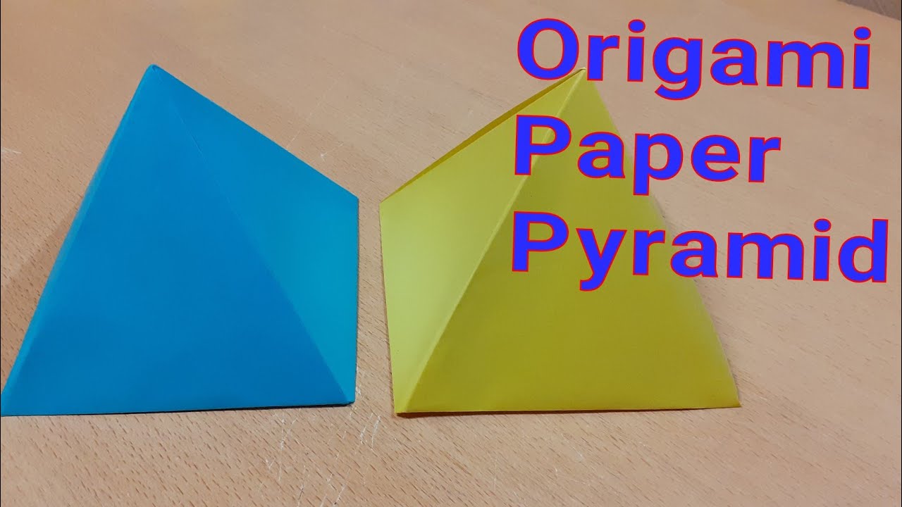 How to make paper pyramid | DIY crafts | origami | como hacer una ...
