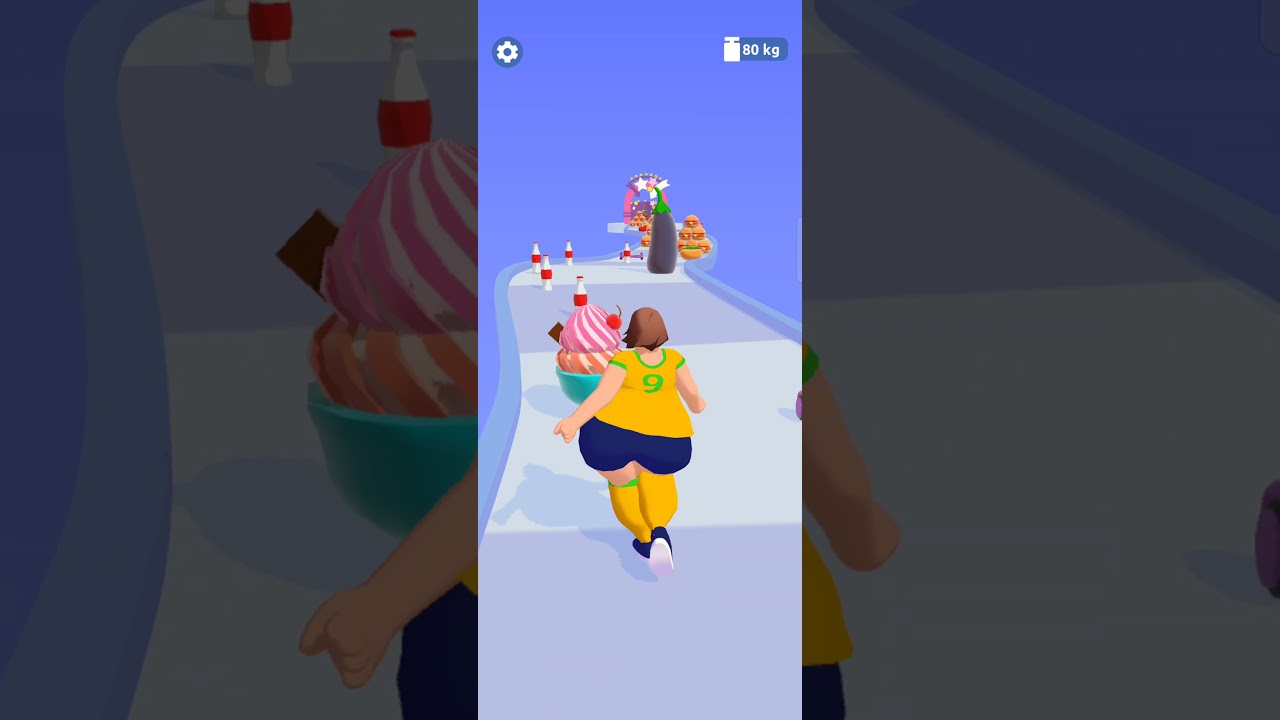 FAT WOMAN WEIGHT GAIN OR WEIGHT LOSS #mini# kids# game # video - YouTube