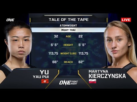 หยู เหยา ปุย vs มาร์ตินา เคียร์ชินสกา | ONE FIGHT NIGHT 29 | CH7HD | 8 มี.ค. 2568 - YouTube