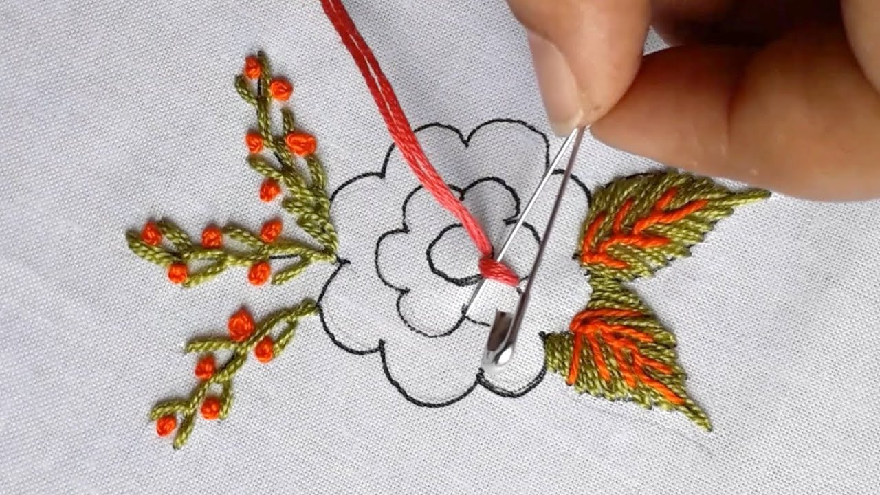DIY Embroidery safety pin#02 crafts 2020 amazing flower trick hand ...