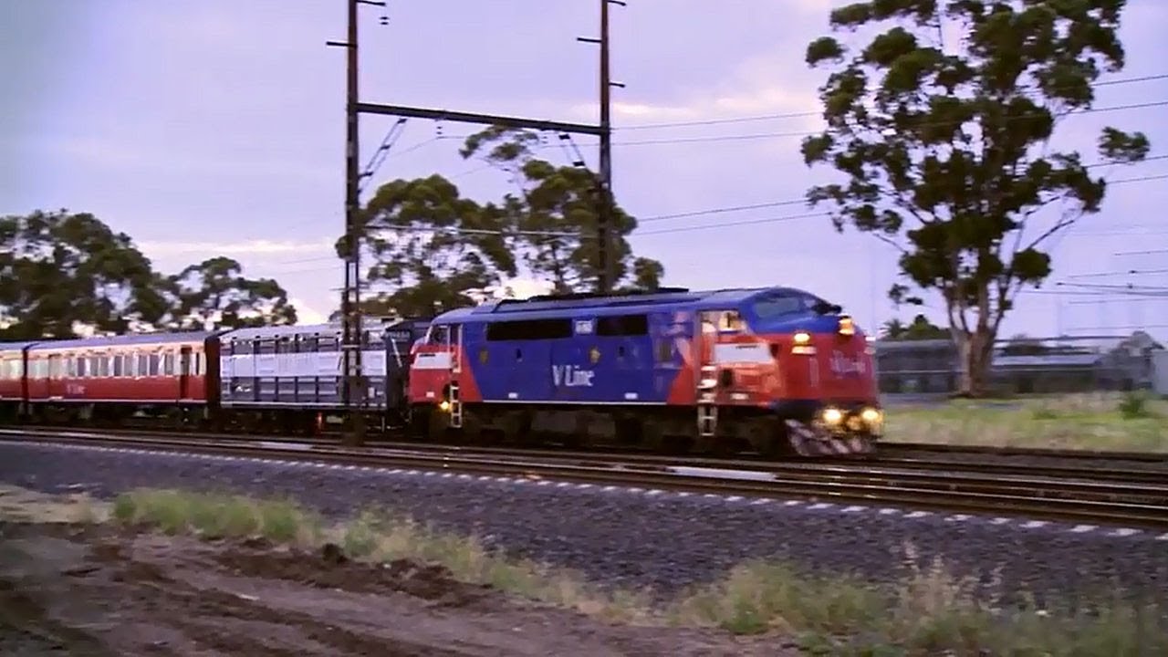 V/Line A class Diesel Locomotive & Passenger Train - PoathTV Australian ...