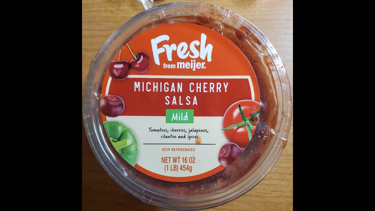 Fresh from Meijer Michigan Mild Cherry Salsa Review - YouTube