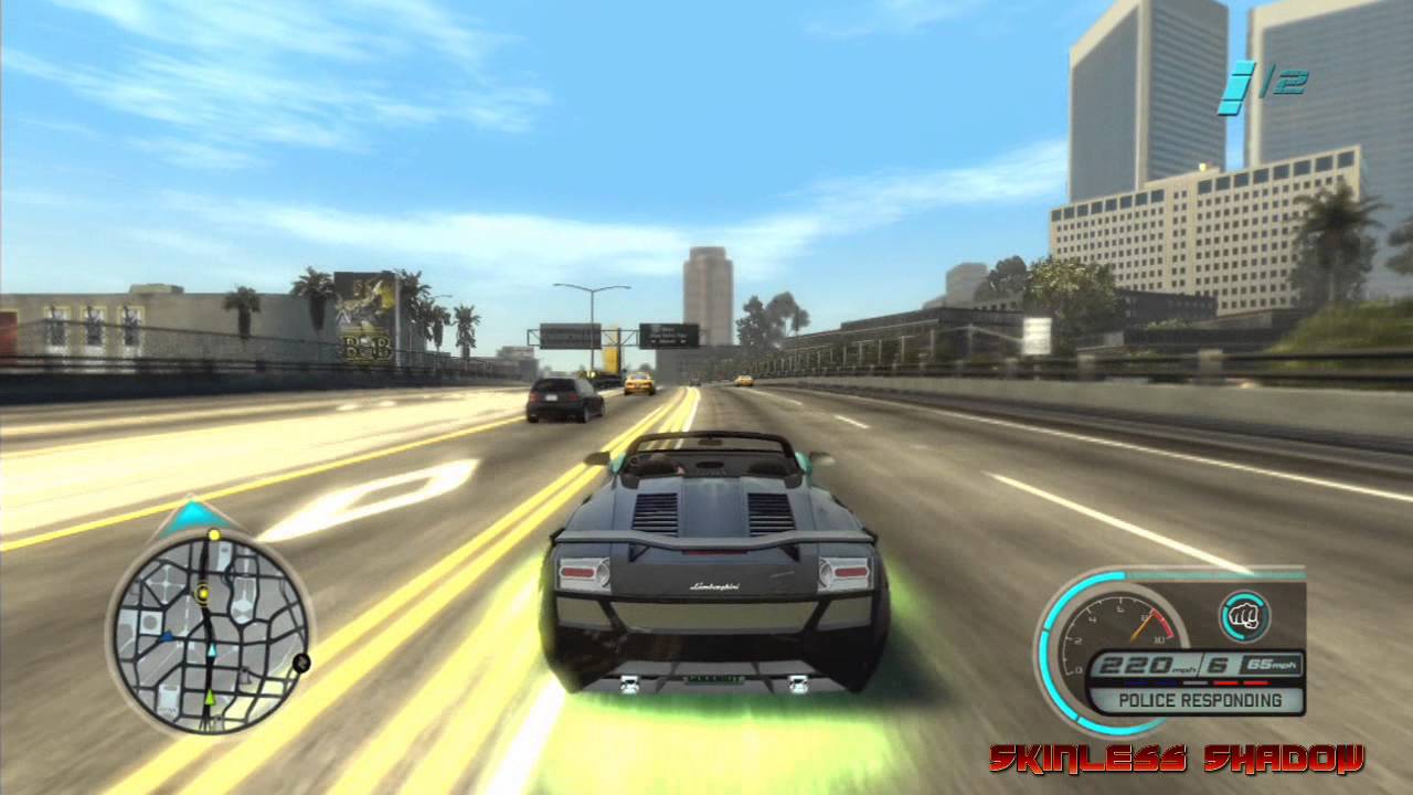 Midnight Club Freeway race w/Gallardo - YouTube