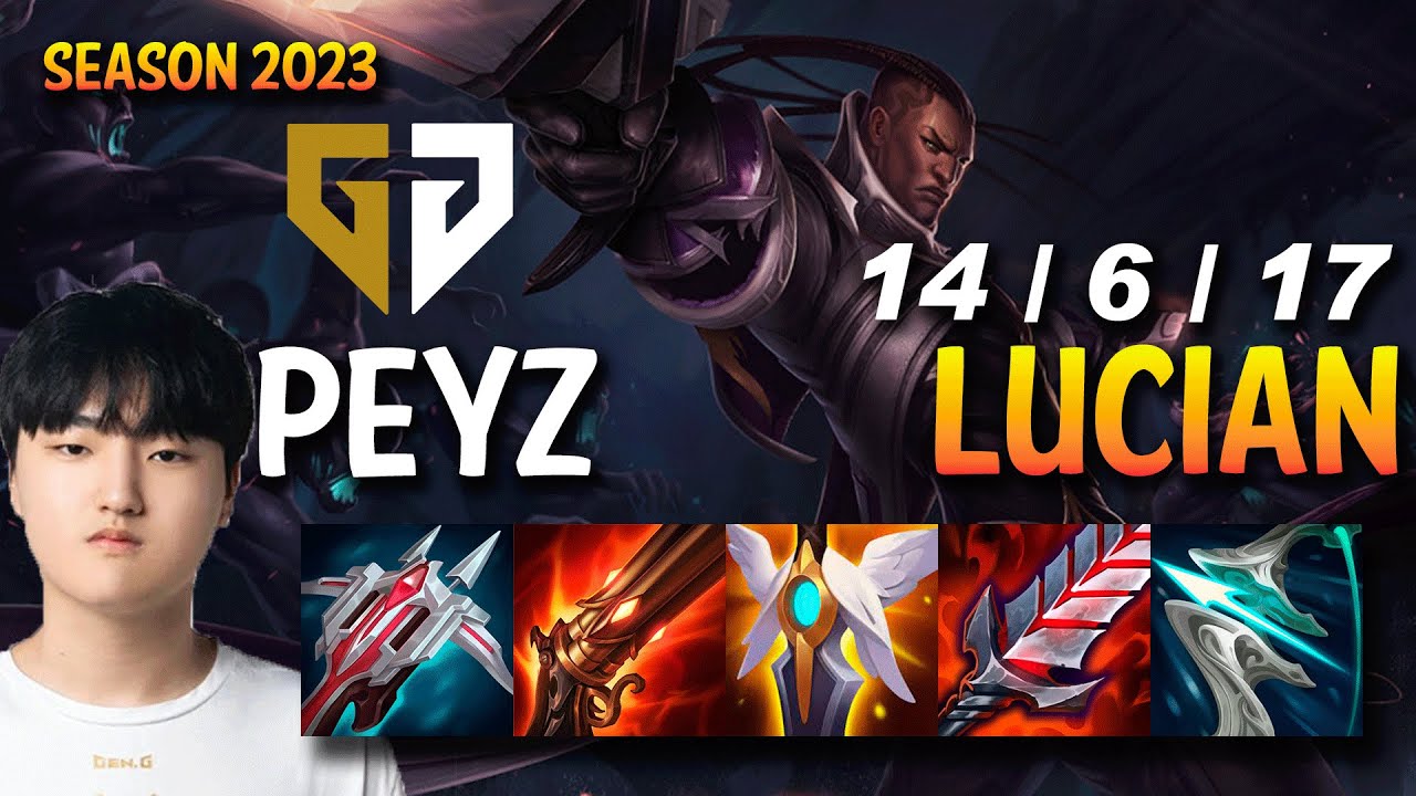GEN Peyz LUCIAN vs JINX ADC - KR Ranked - YouTube