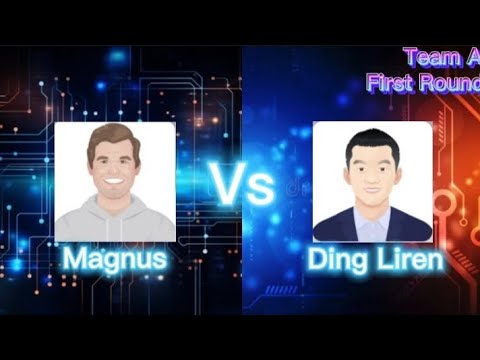Chess tournament. Magnus vs Ding Liren. Team A , first round - YouTube