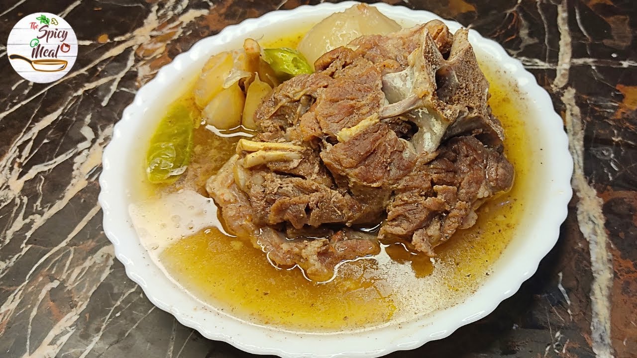 Authentic Peshawari Mutton Rosh Recipe (Namkeen Gosht) | Traditional ...