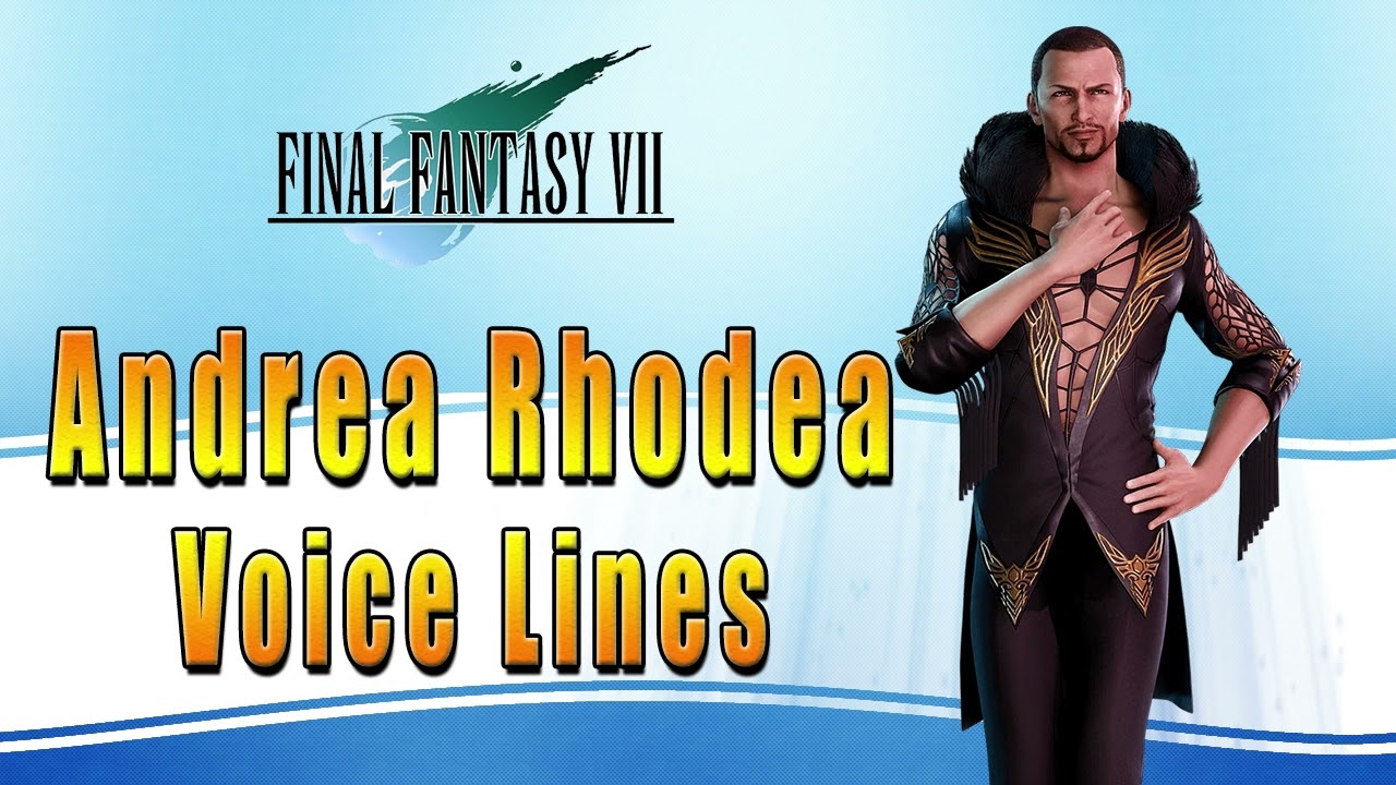 Final Fantasy VII: Remake Intergrade - Andrea Rhodea Voice Lines - YouTube