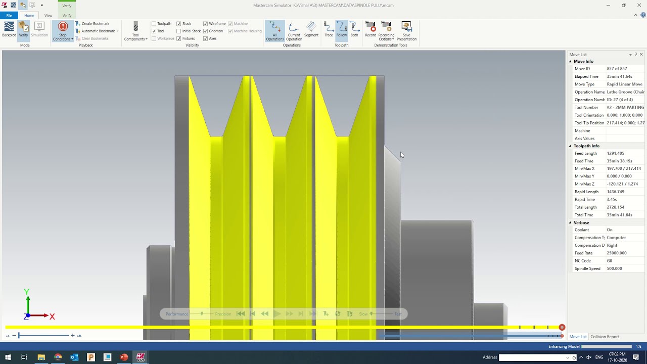 V-Groove Tool Path Strategies | Turning | Mastercam | Groove Roughing ...