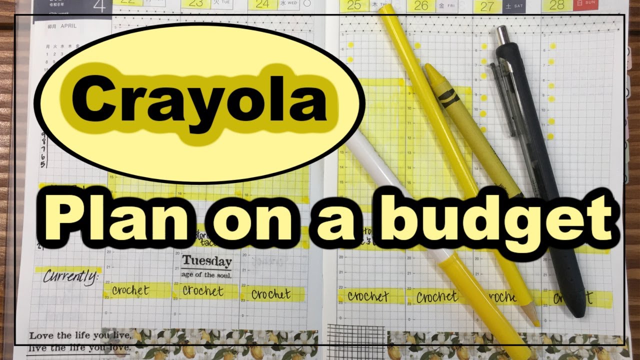 Grab your crayons and markers and plan with me in the Hobonichi Cousin ...