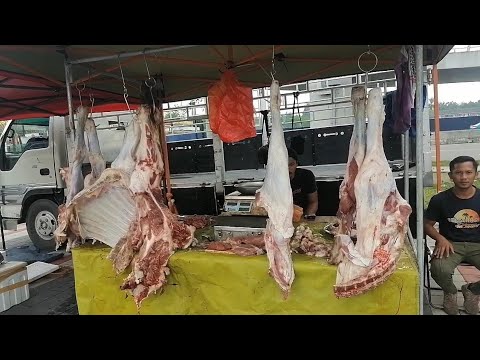 DAGING LEMBU DAN IKAN SEGAR PASAR TANI TEBING, BANDAR DATO ONN, JOHOR ...