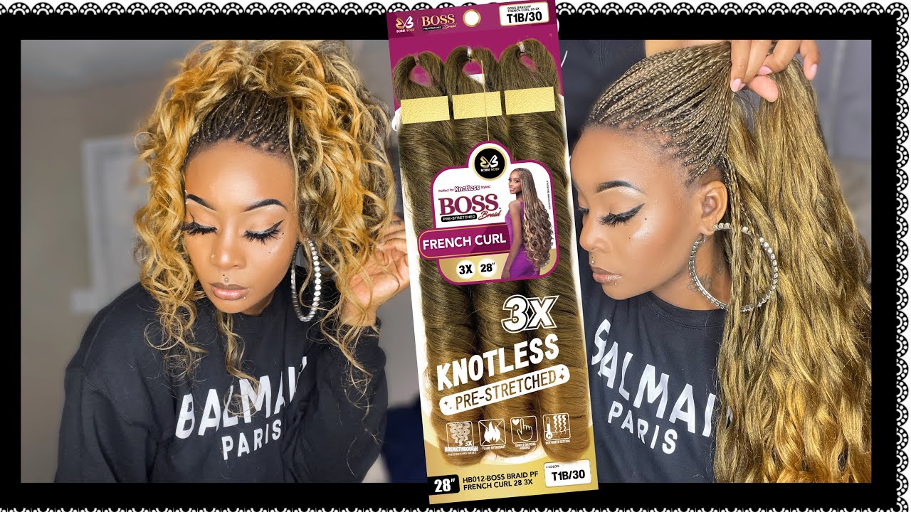 D.I.Y Micro braids: Bobbii boss French curl hair - YouTube