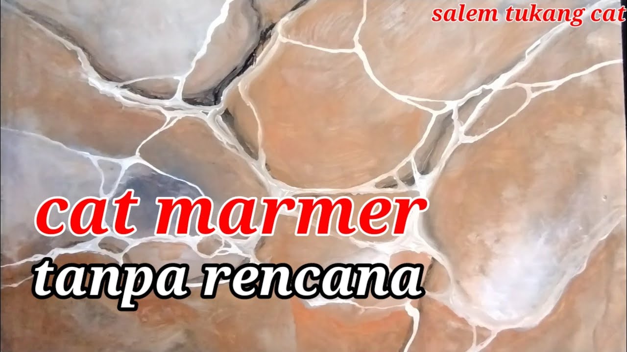 cat marmer motif batu - YouTube