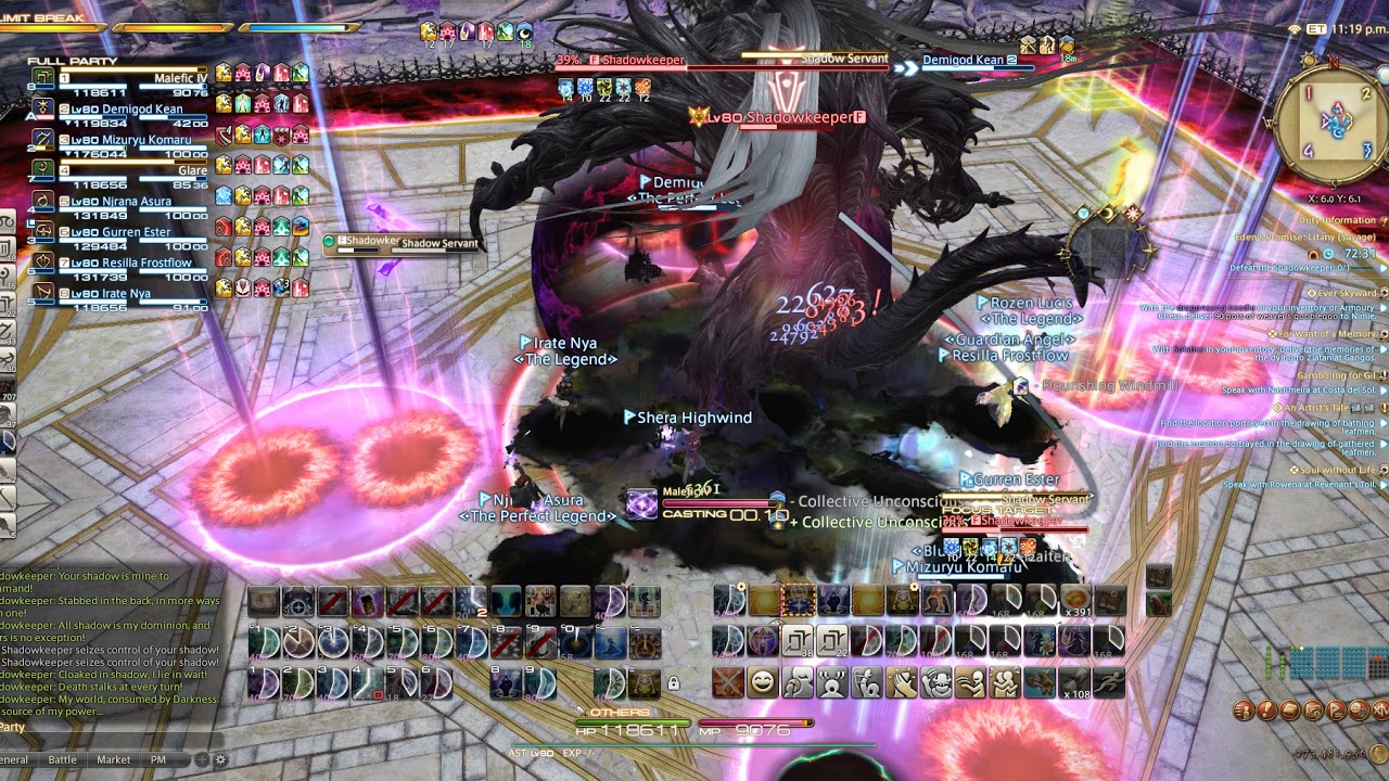 FFXIV E10S Shadowkeeper - AST PoV - YouTube