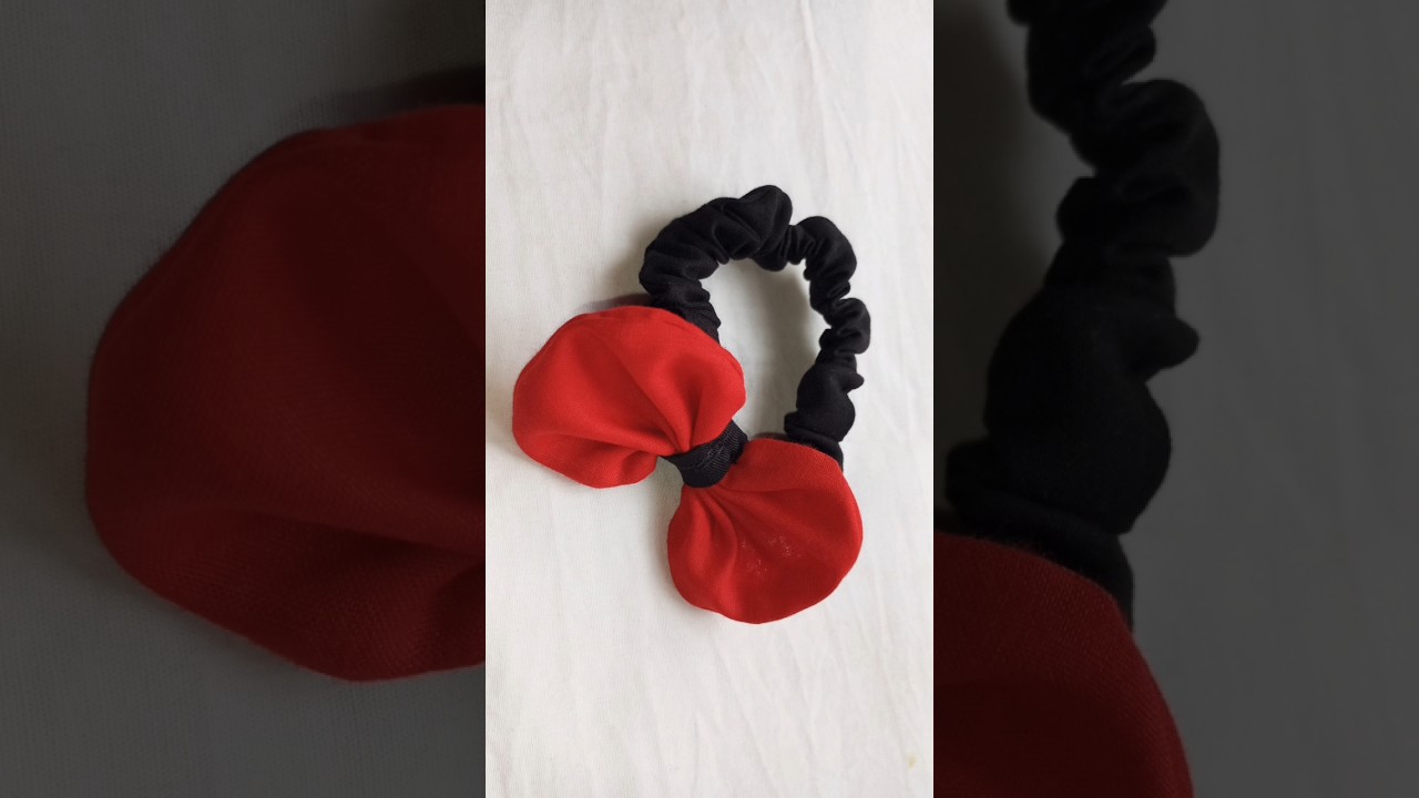 bool bands, scrunchies cutting and stitching 🥰👍👏#sewing #scrunchies # ...