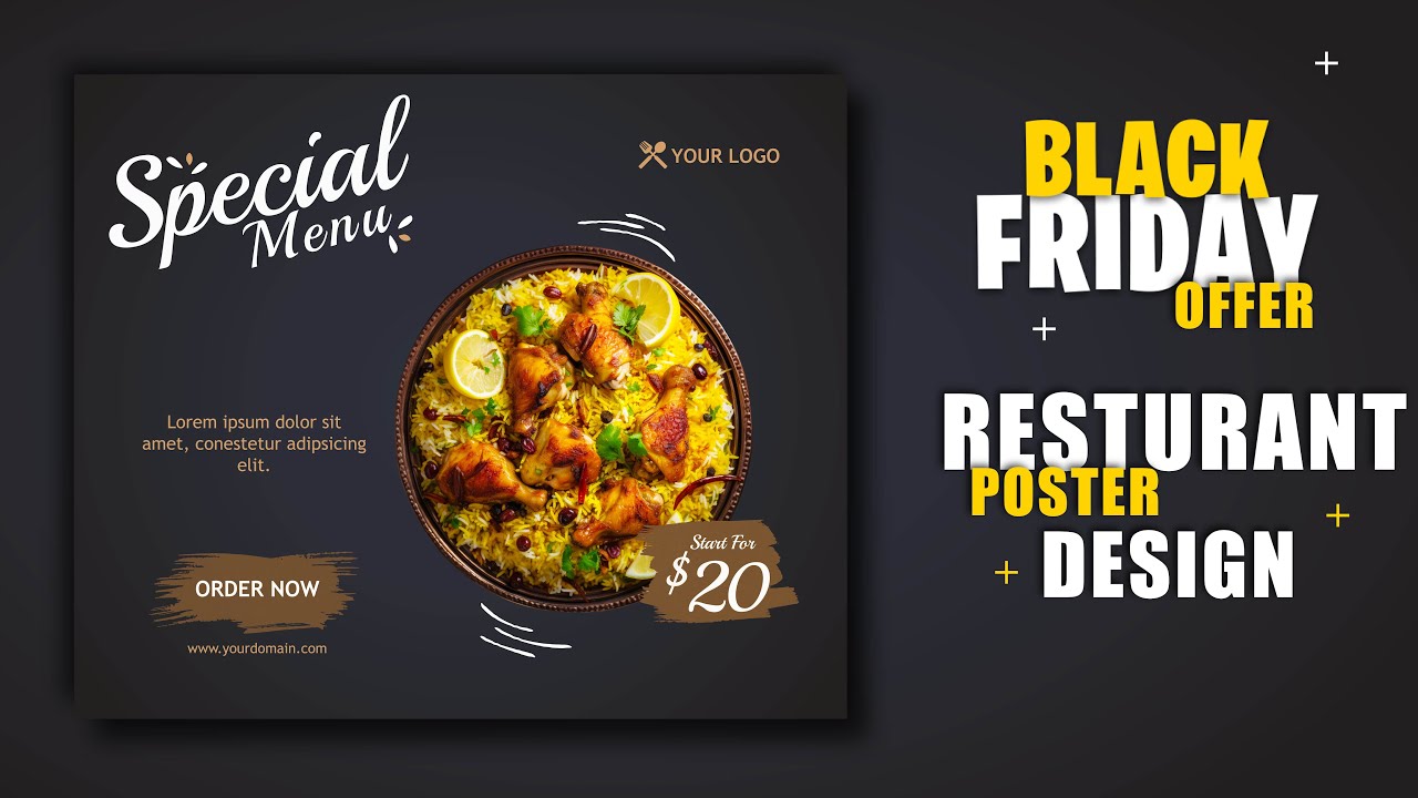 Restaurant Poster Design | Flyer Design | Social Media Post Design ...