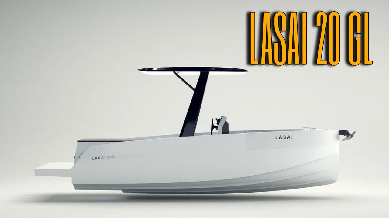 LASAI 20 GL - solar electric boat - YouTube