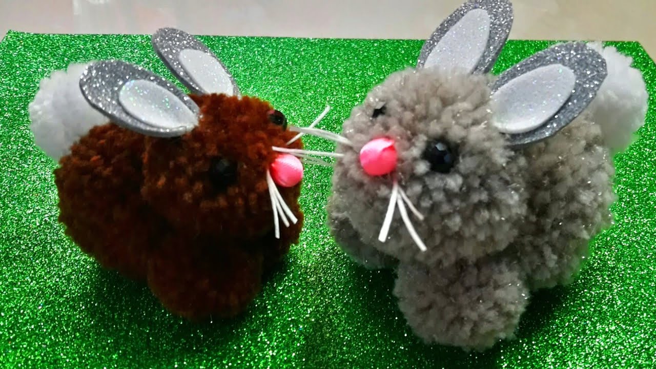 DIY Bunny Yarn | MJ Crafts - YouTube