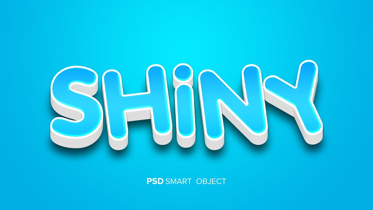 3D text in Photoshop - PSD file - Tutorial - YouTube