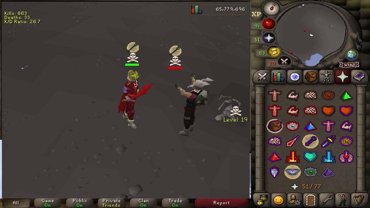 Maxed 60 attack 75 def pking osrs - YouTube