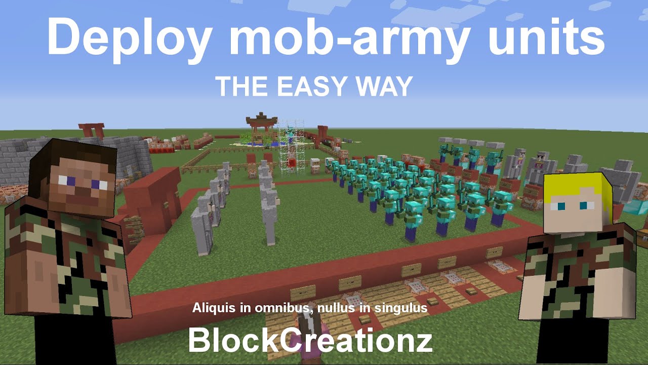Minecraft | Deploy Mob Armies - The Easy Way - YouTube