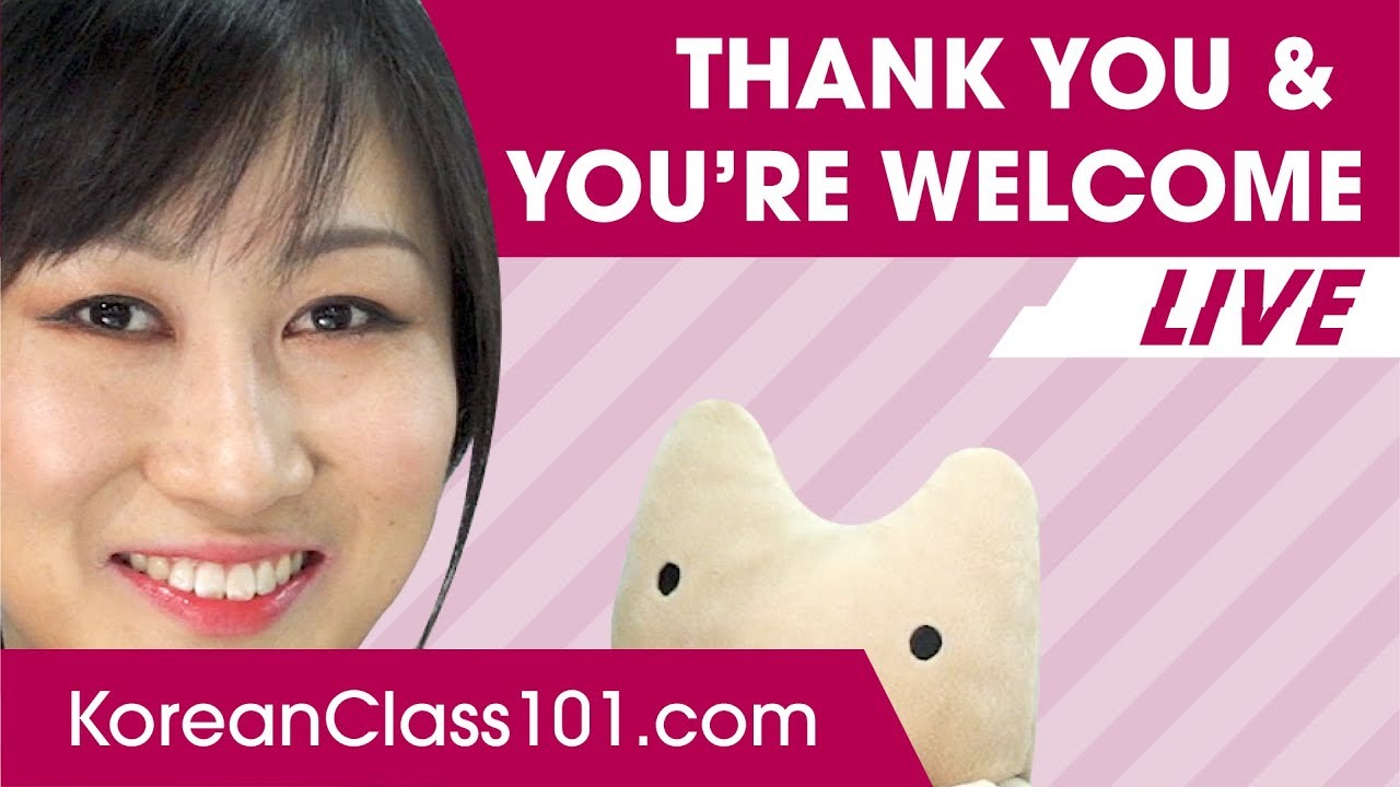 Thank You You re Welcome In Korean Basic Korean YouTube thank-you-you-re-welcome-in-korean-basic-korean-youtube