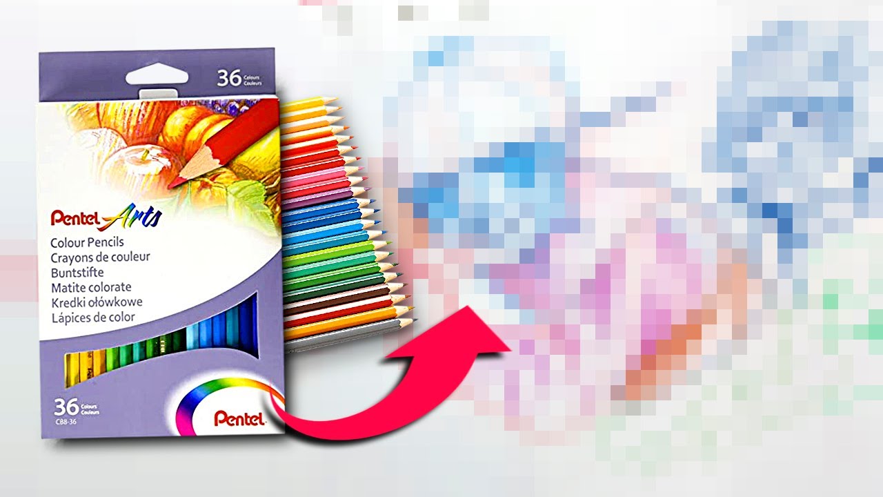 Pentel Arts Lapices de colores Baratos ¿Valen la Pena? - YouTube