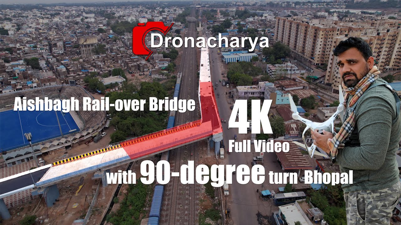 Bhopal 90 Degree Bridge Aishbagh 4K full video - YouTube