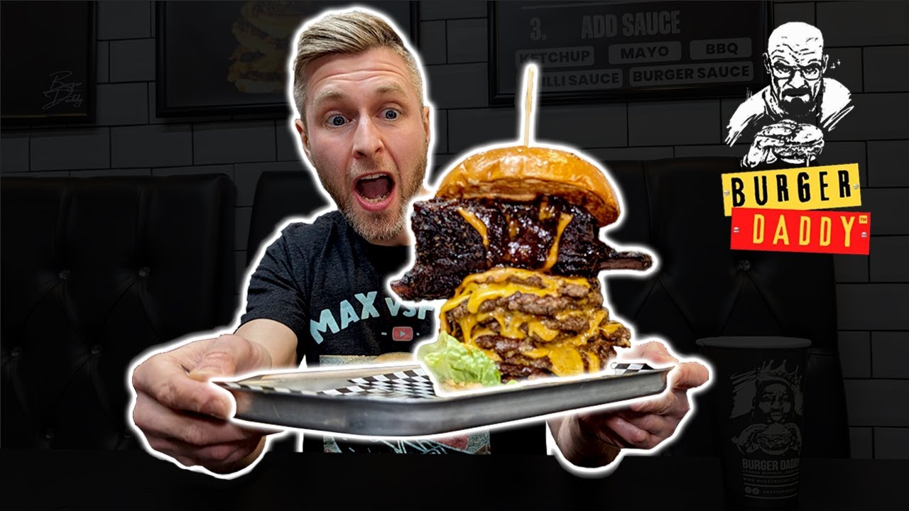 "THE BIG ONE" BURGER CHALLENGE NO ONE HAS DEFEATED - BURGER DADDY - YouTube