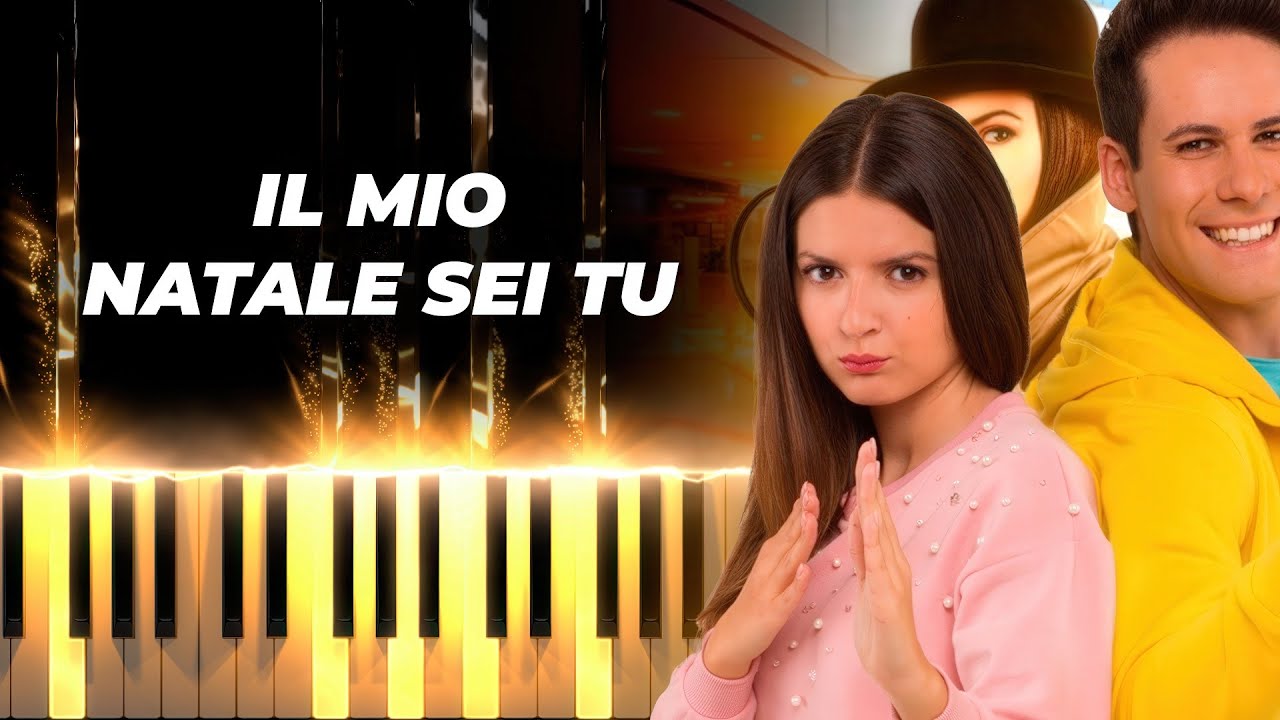Me contro Te Music - IL MIO NATALE SEI TU - piano karaoke testo - YouTube