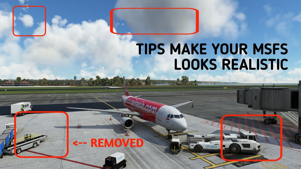 SETTINGS THAT MAKE YOUR MSFS LOOKS REALISTIC!! (Remove HUD, Handle Bar ...