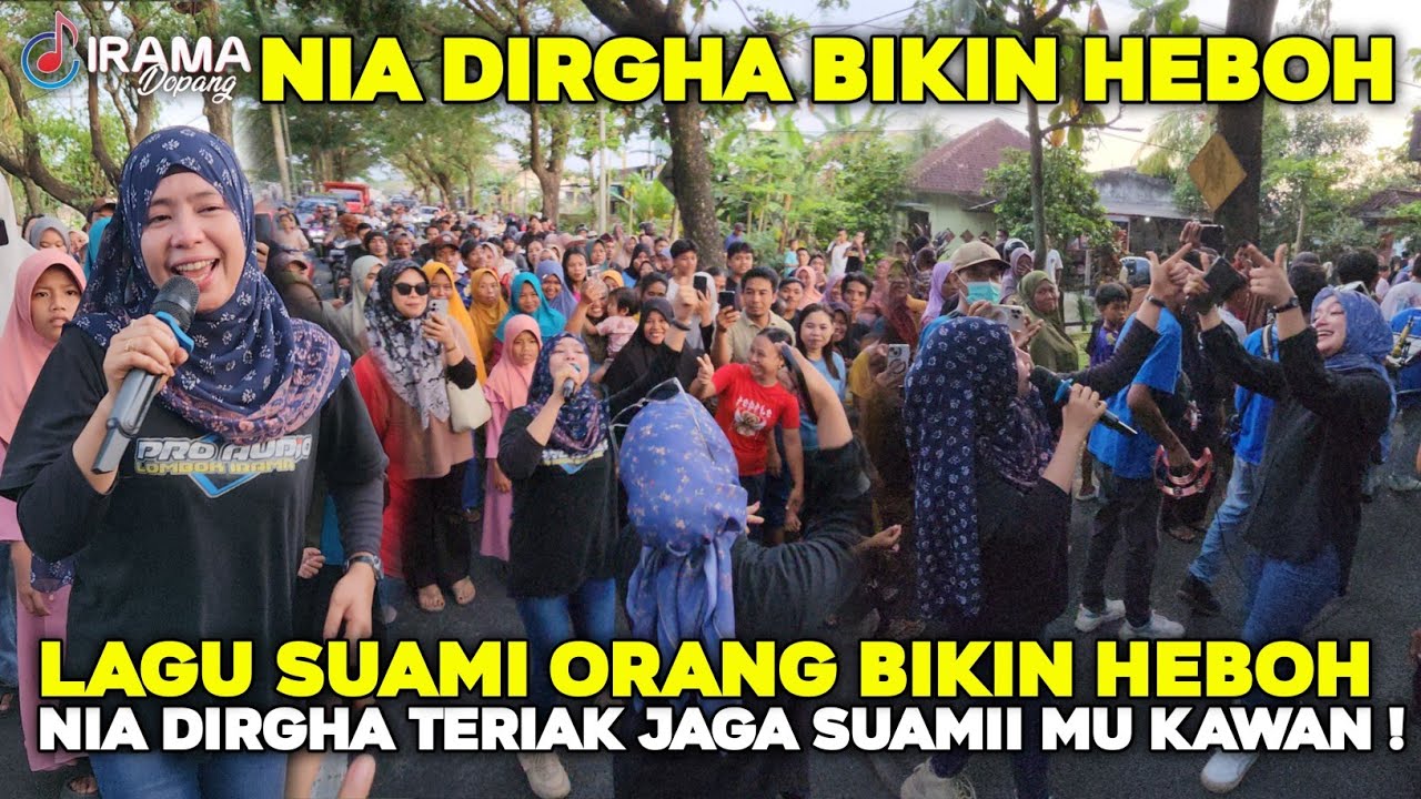KOCAK NIA DIRGHA HEBOH BANGET SAAT BAWAKAN LAGU SUAMI ORANG DI DEPAN ...