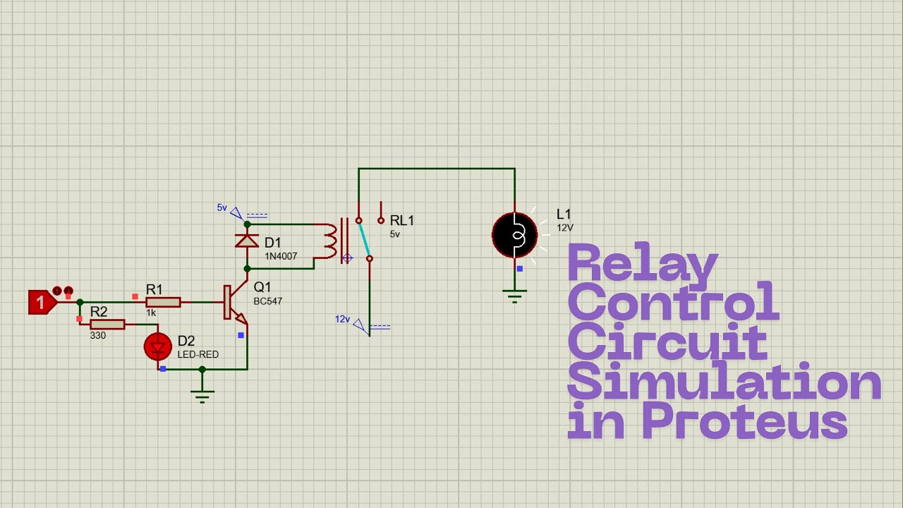 How to Design and Simulate a Transistor-Based Relay Control Circuit in ...