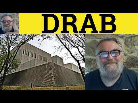 🔵 Drab - Drab Meaning Explanation Examples - Vocabulary Builder ESL ...