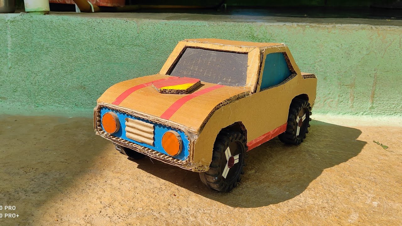 cardboard car" home made ford - YouTube