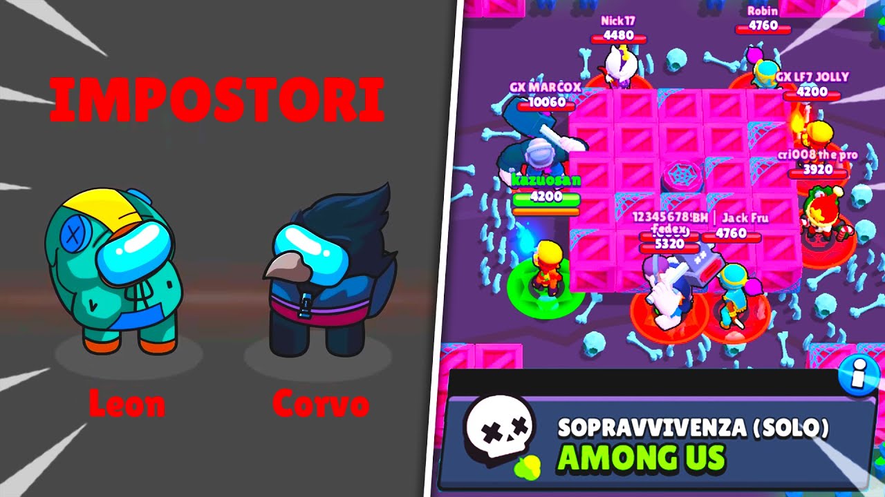 SIMULO AMONG US SU BRAWL STARS!! #MapMaker - YouTube