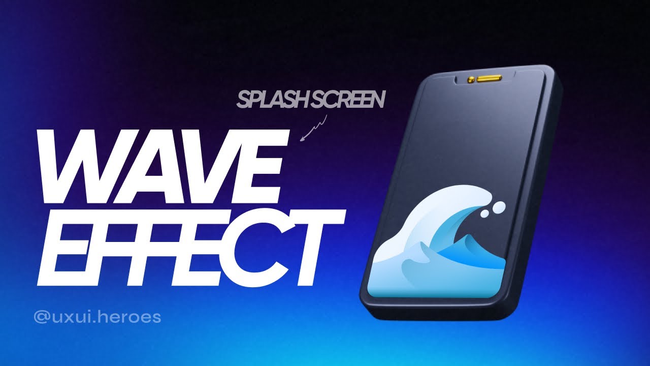 Wave effect splash screen in figma #figmadesign #figmatips #effectfigma ...