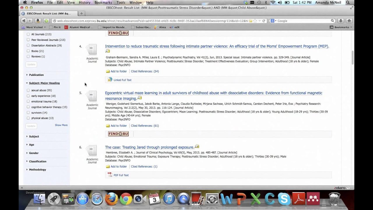 PsycINFO Tutorial - YouTube