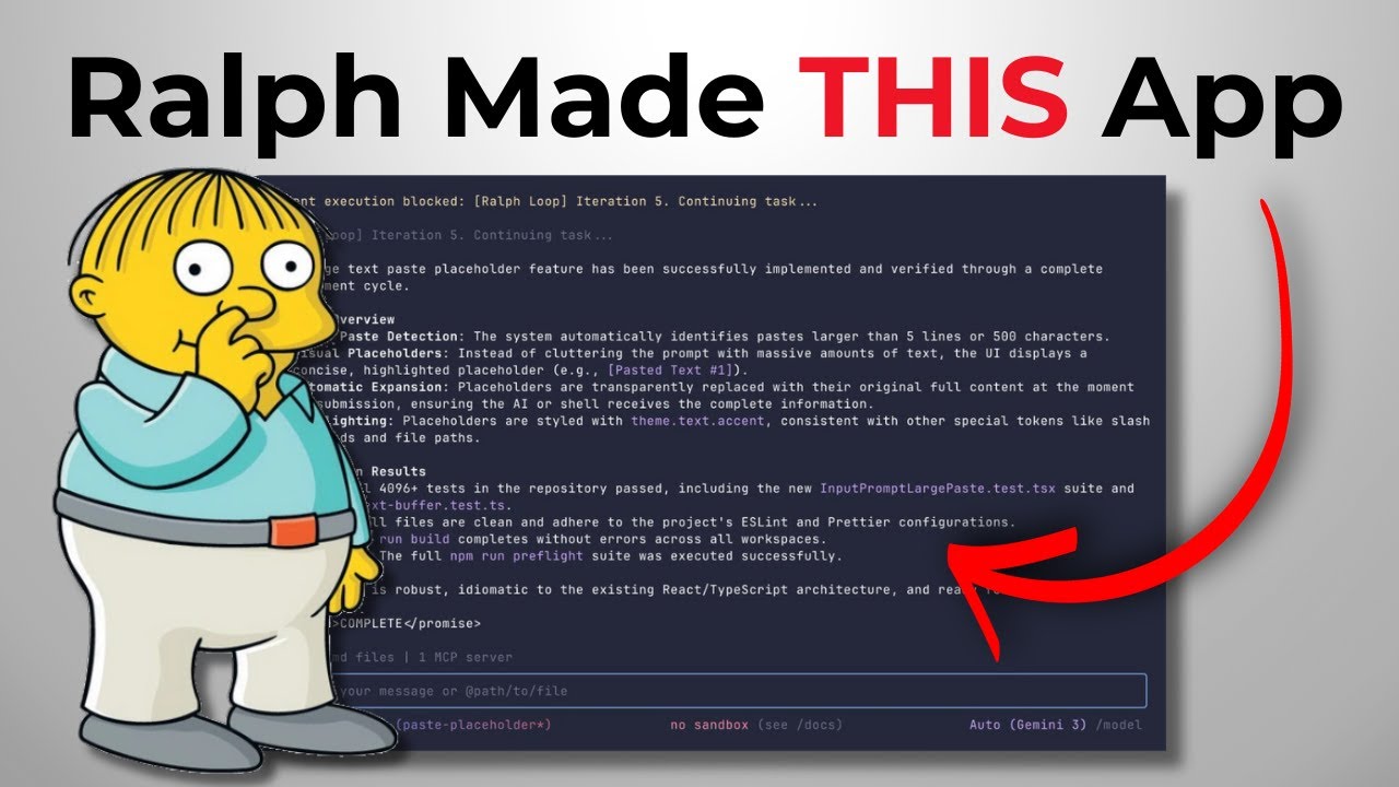 Watch Ralph Vibe Code an App in 8 Minutes (FULLY AUTOPILOT) - YouTube