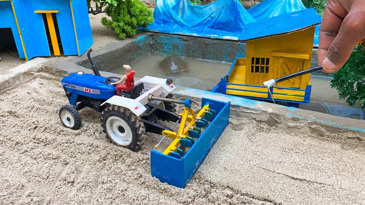 Diy tractor Steel Virnig Land Leveler Machine science project ...